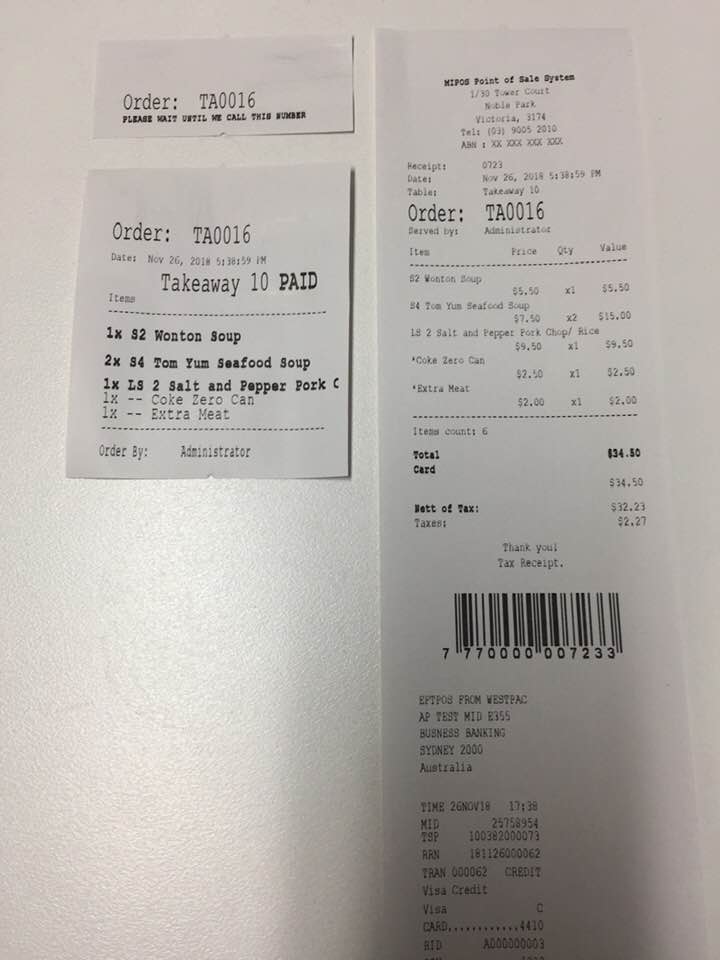 Receipt Information Critical for Takeaways - MiPOS Systems